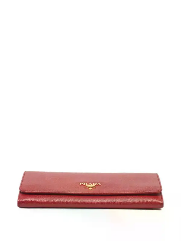 Prada Saffiano Leather Flap Wallet