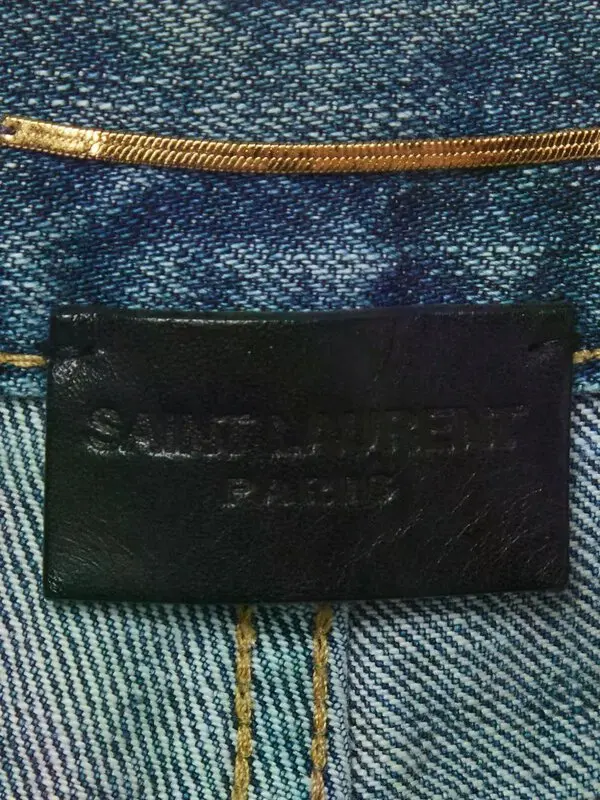 Saint Laurent Distressed Slim-fit Jeans