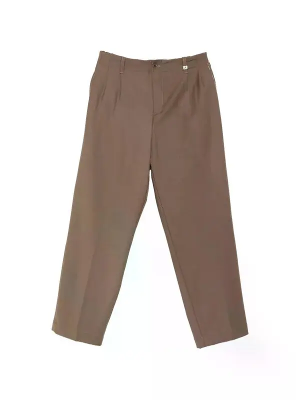 MYTHS Pleated-front Straight-leg Trousers