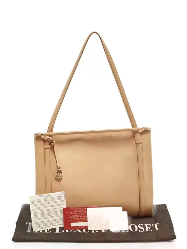 Cartier Cabochon Leather Tote Bag - Neutrals