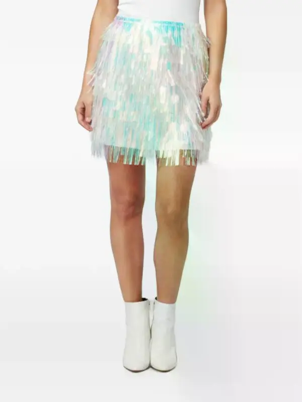 Dolce & Gabbana Iridescent Fringed Mini Skirt