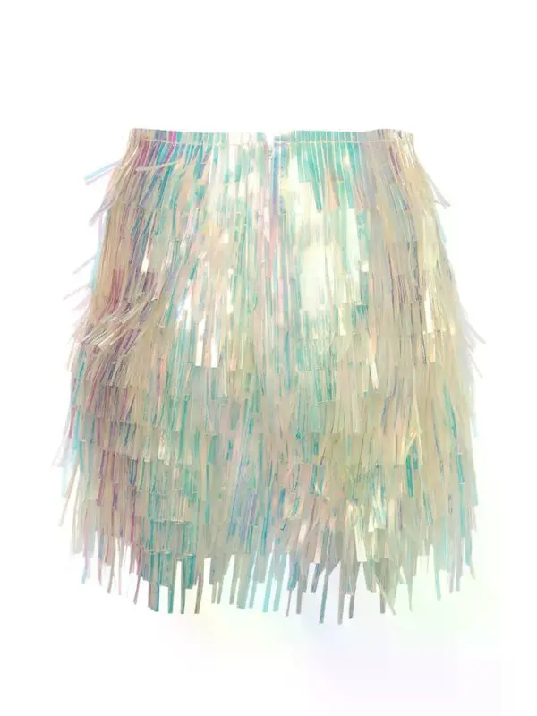 Dolce & Gabbana Iridescent Fringed Mini Skirt