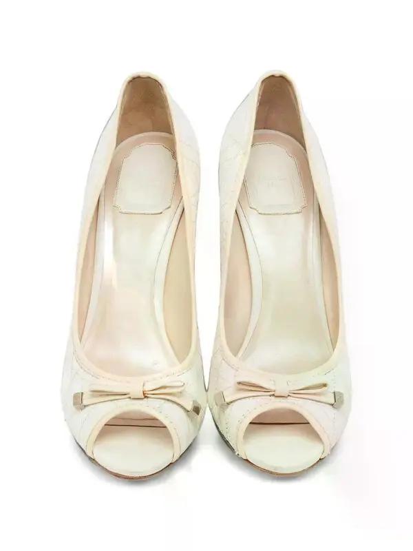 Dior Cannage Quilted Bow-embellished Pumps