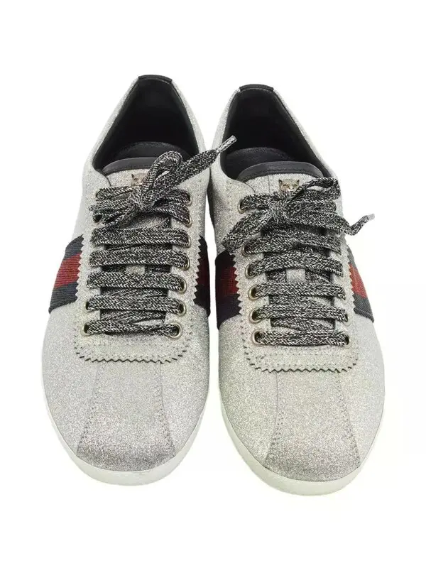 Gucci Web Stripe Studded Sneakers