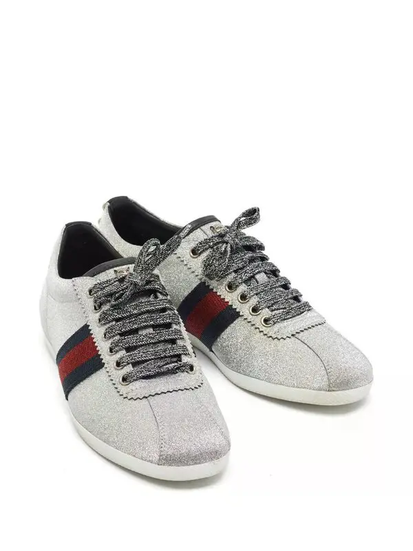 Gucci Web Stripe Studded Sneakers