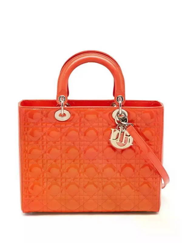 Dior Lady Tote Bag - Orange