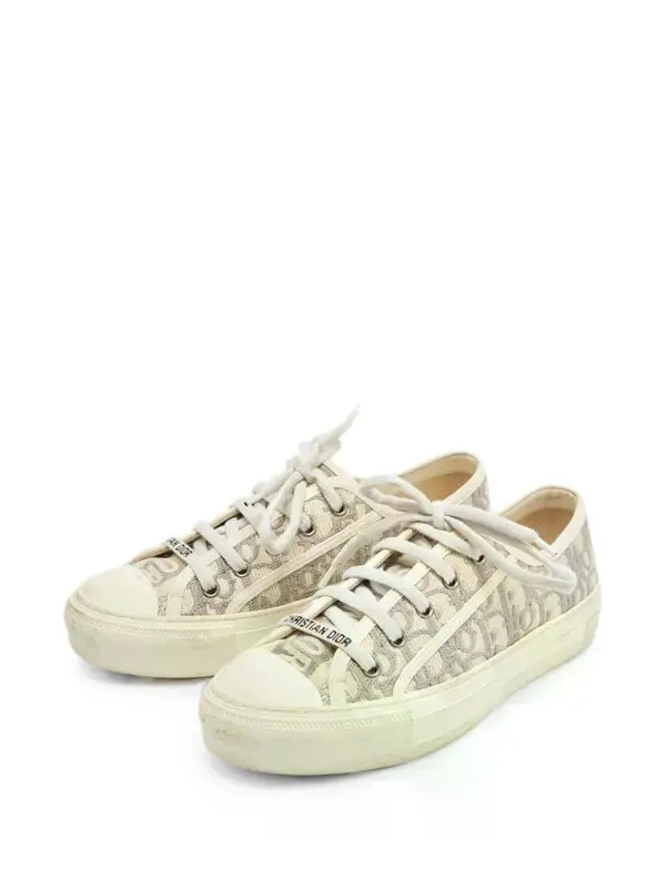 Dior Walk'n' Oblique Jacquard Sneakers - White