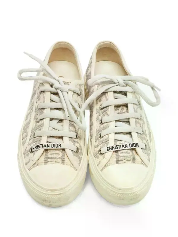 Dior Walk'n' Oblique Jacquard Sneakers - White
