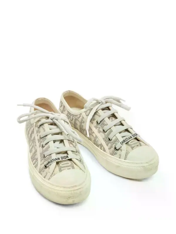 Dior Walk'n' Oblique Jacquard Sneakers - White