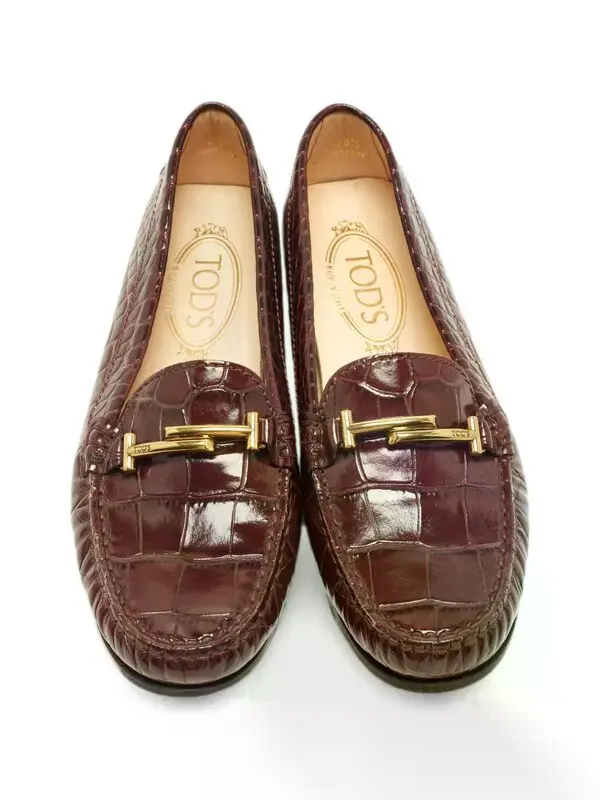 TOD'S Croc-embossed Loafers