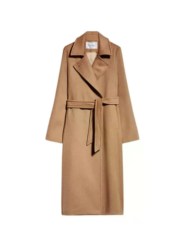 Max Mara Manuela Icon Belted Camel-hair Coat - Brown