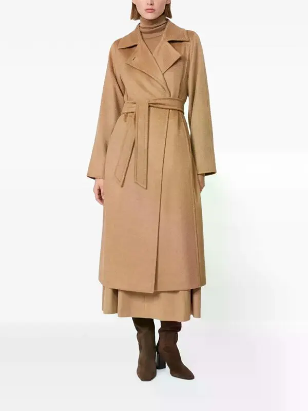 Max Mara Manuela Icon Belted Camel-hair Coat - Brown