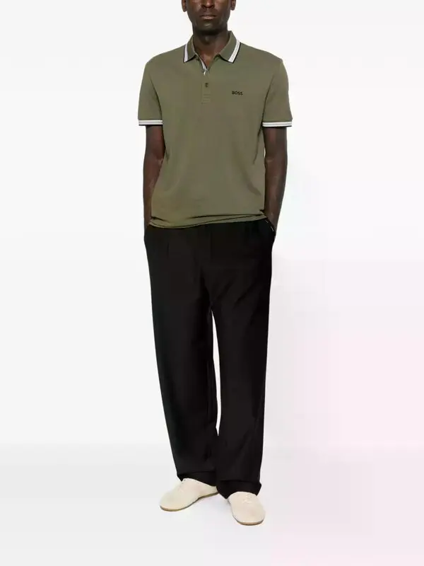 BOSS Paddy Logo-embroidered Polo Shirt