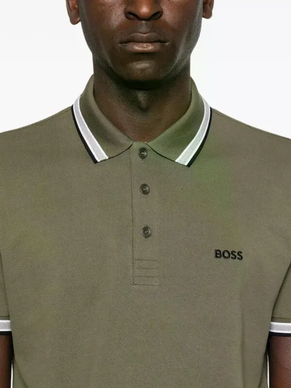BOSS Paddy Logo-embroidered Polo Shirt