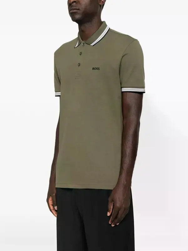 BOSS Paddy Logo-embroidered Polo Shirt