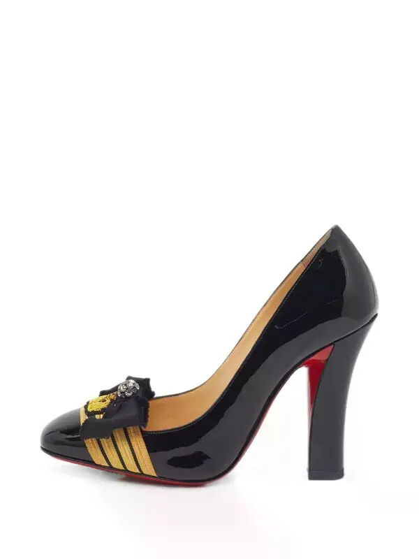 CHRISTIAN LOUBOUTIN Patent Leather Bow Detail Pumps