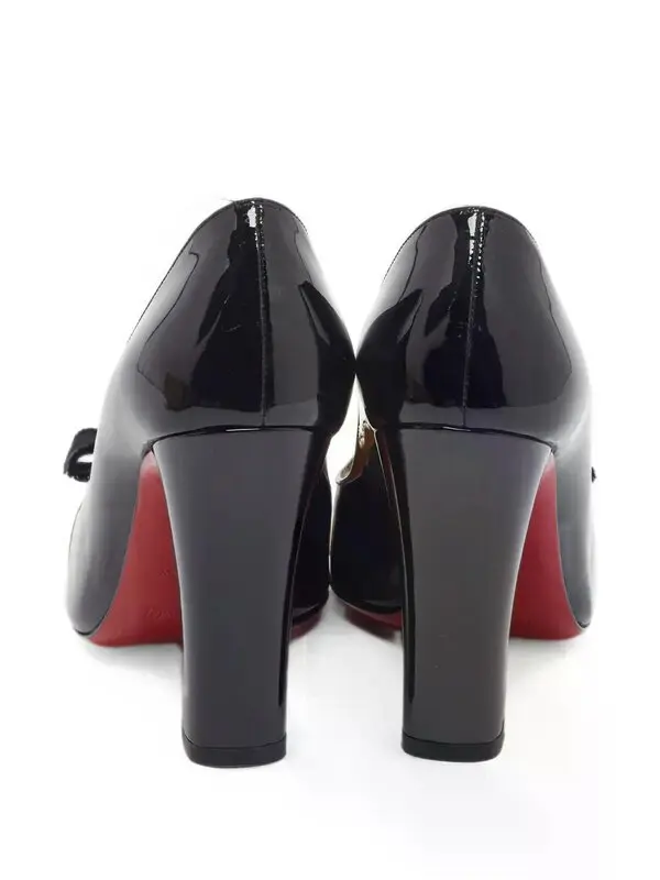 CHRISTIAN LOUBOUTIN Patent Leather Bow Detail Pumps
