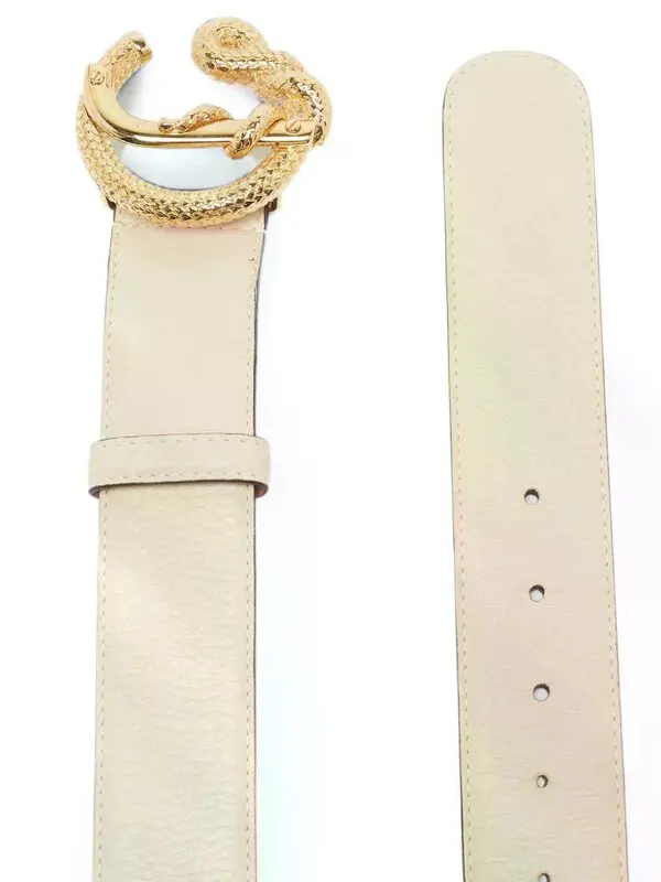 Roberto Cavalli Snake Buckle Belt