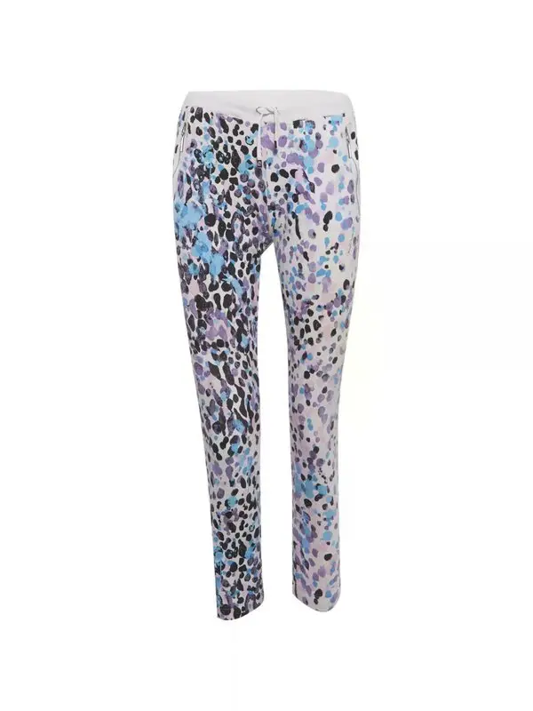 Roberto Cavalli Abstract Print Slim Cut Track Pants