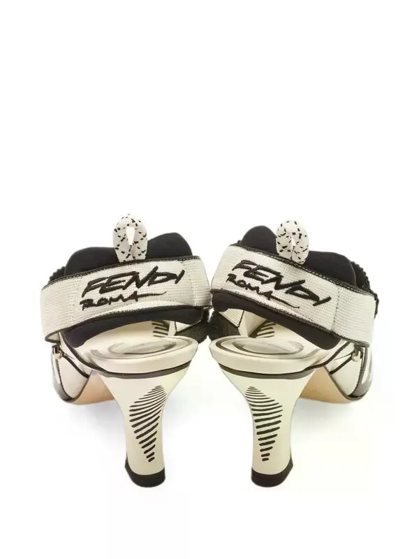 Fendi Colibri Graphic Print Slingback Pumps