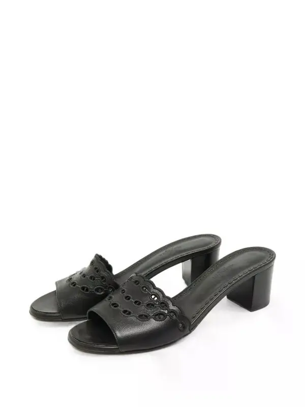 Hermès Leather Heeled Sandals