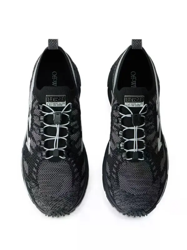 Off-White Knit Sneakers With Signature Arrows Motif