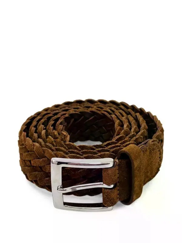 Kiton Braided Suede Belt