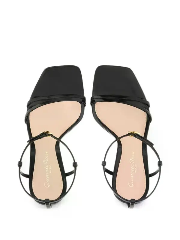 GIANVITO ROSSI Lumiere Square Toe Stiletto Sandals
