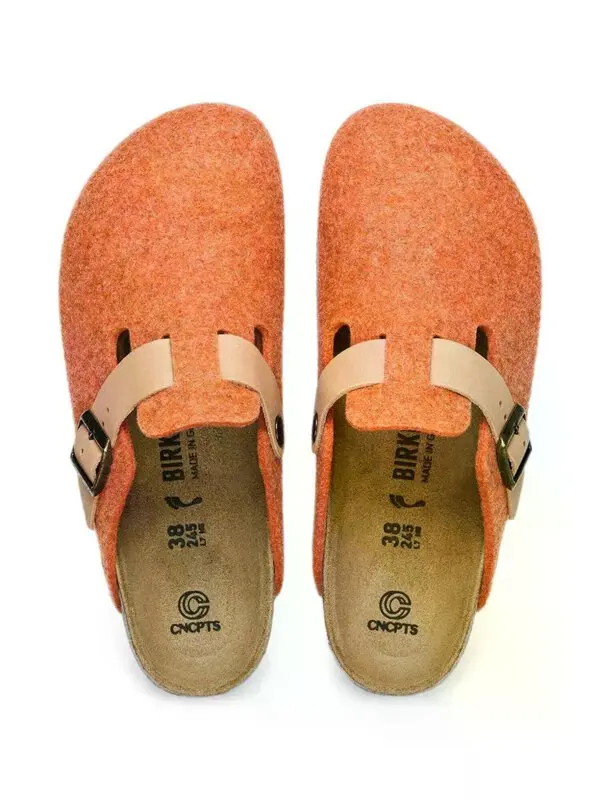 BIRKENSTOCK X Concepts Boston Felt Mules - Orange