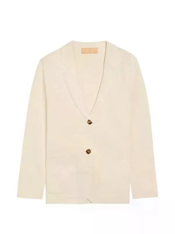 NOW YOU LIVE Langton Waffle-knit Blazer