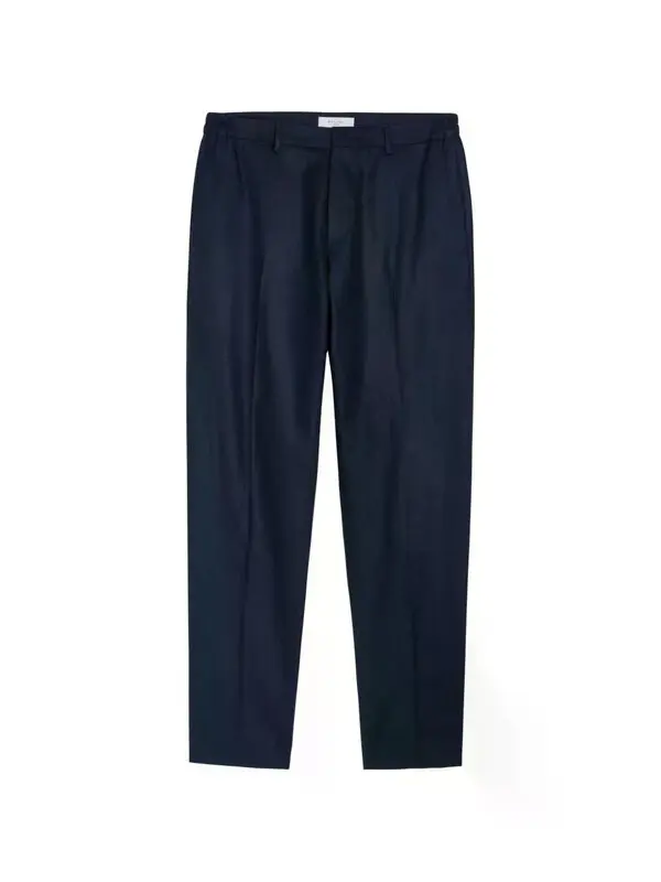 Boglioli Elasticated-waistband Pressed-crease Trousers