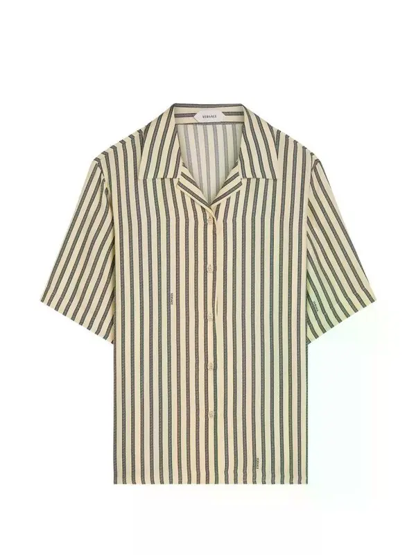 Versace Printed Silk Twill Shirt