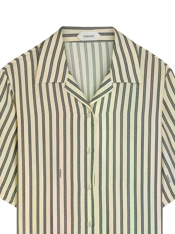 Versace Printed Silk Twill Shirt