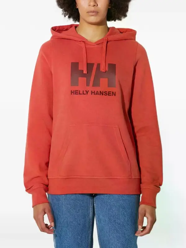 Helly Hansen Logo Print Hoodie - Red