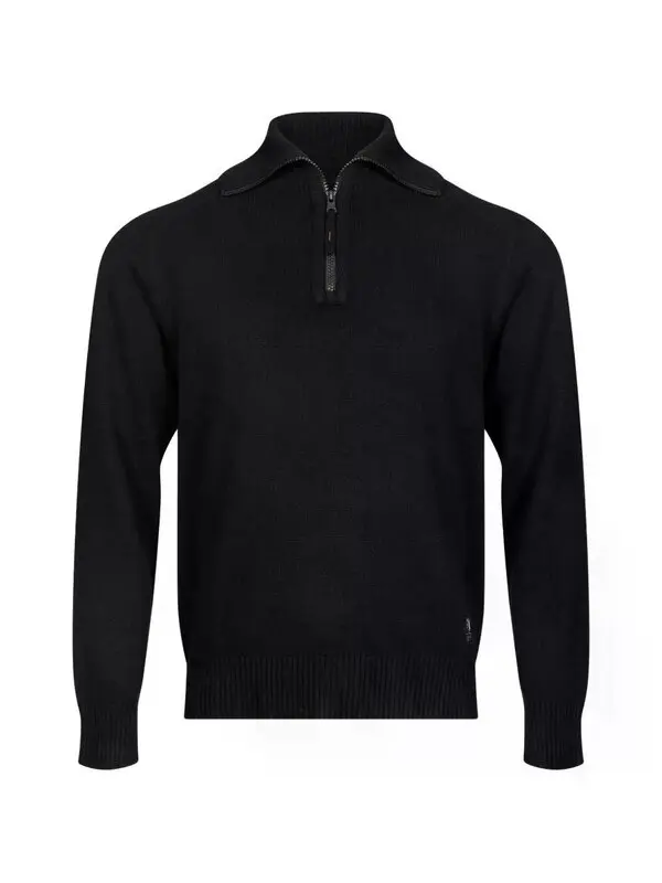 PARAJUMPERS Caldonazzo Half-zip Knit - Black