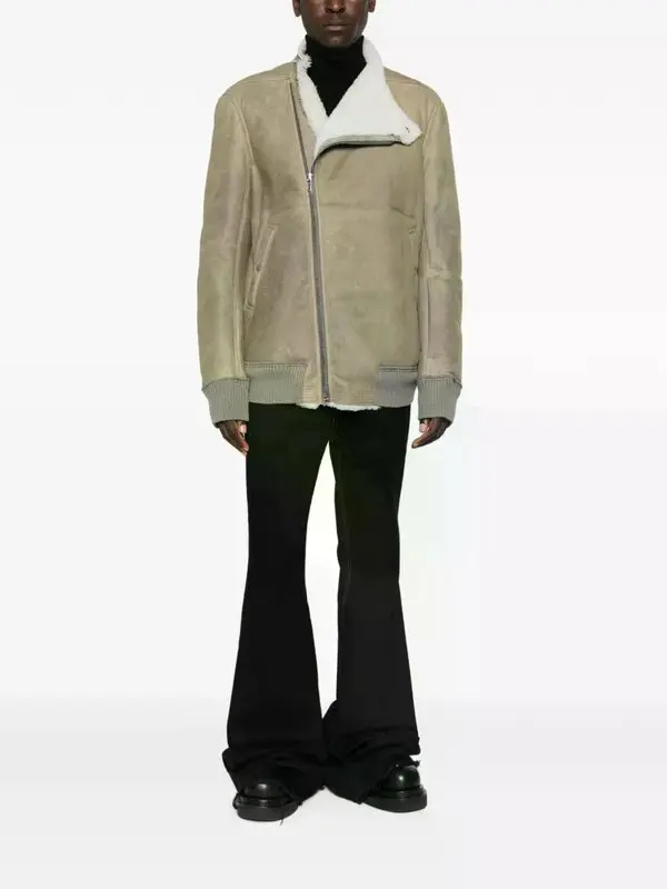 Rick Owens Shearling-lined Leather Jacket