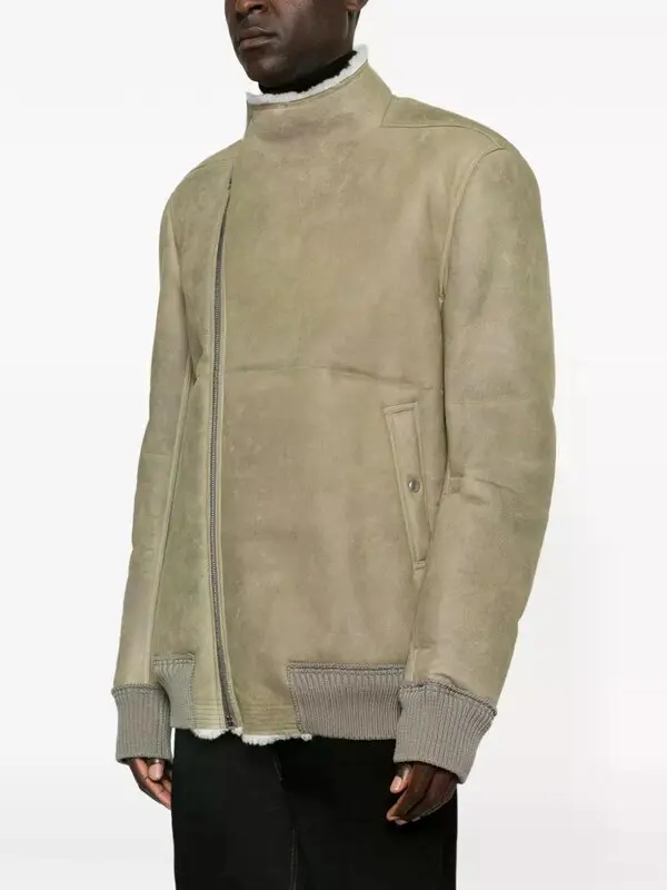 Rick Owens Shearling-lined Leather Jacket