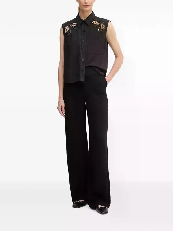 Dkny Cut-out Detail Sleeveless Shirt