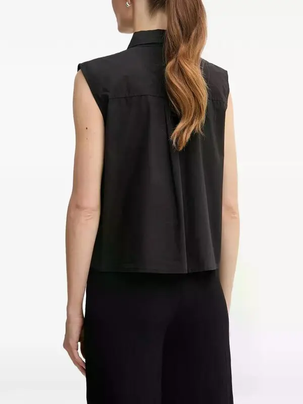 Dkny Cut-out Detail Sleeveless Shirt