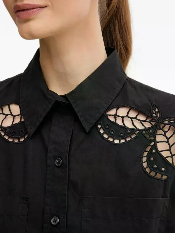 Dkny Cut-out Detail Sleeveless Shirt