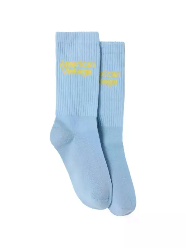 American Vintage Clypsun Logo-intarsia Socks