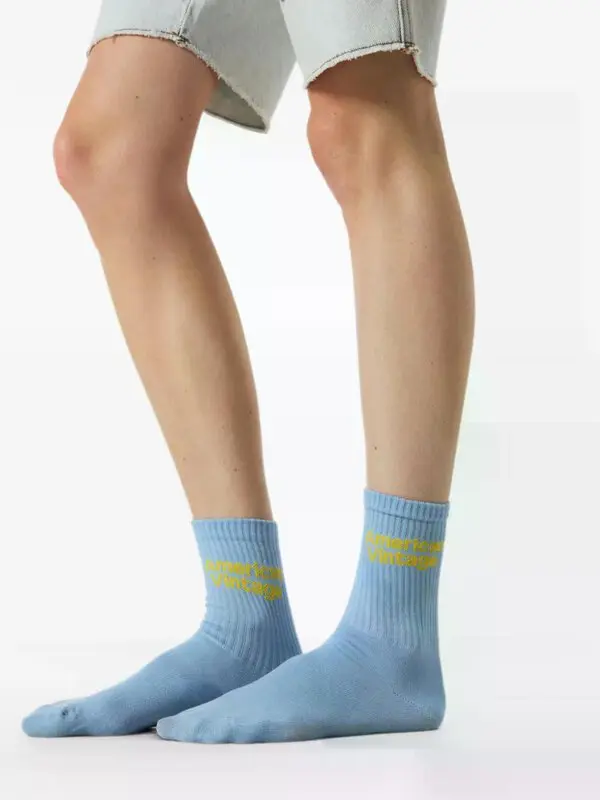 American Vintage Clypsun Logo-intarsia Socks