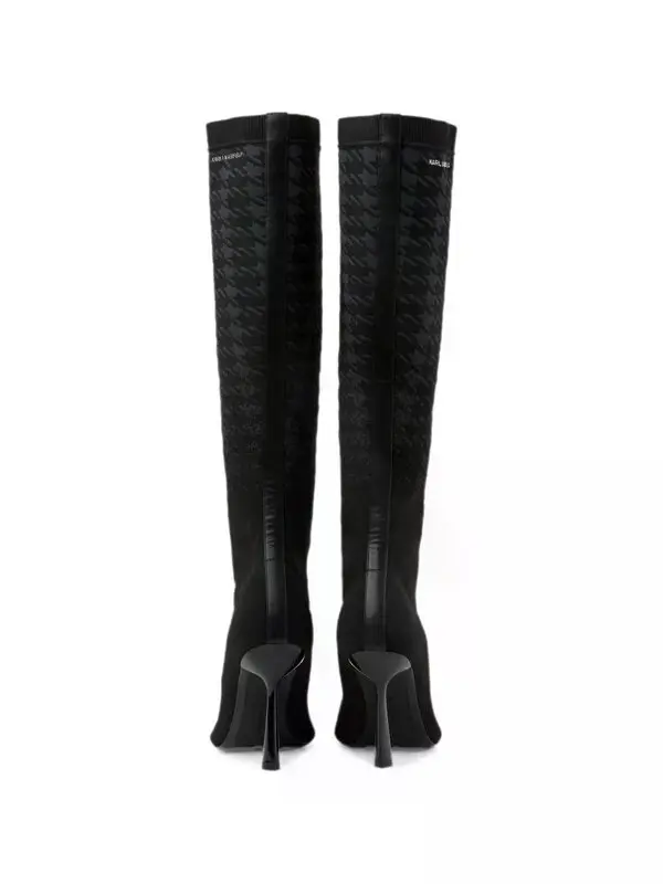 Karl Lagerfeld Pandara Gradient High-leg Knit Boots