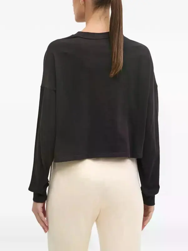 Dkny Striped-sleeve Sweatshirt