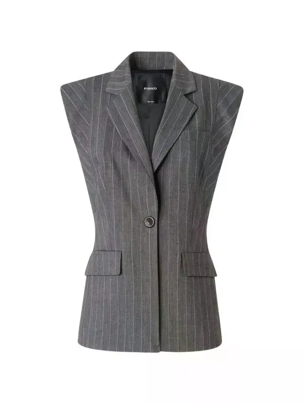 Pinko Pinstripe Padded-shoulder Waistcoat