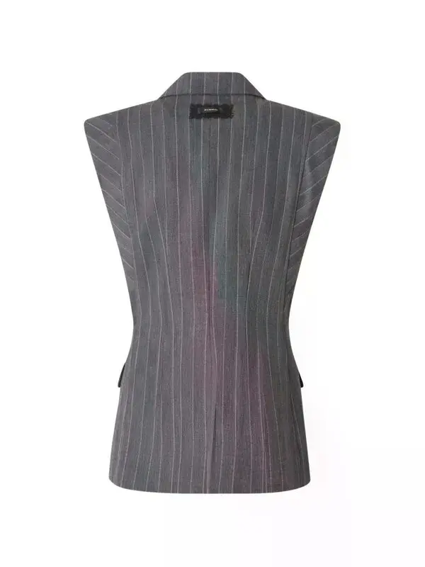 Pinko Pinstripe Padded-shoulder Waistcoat