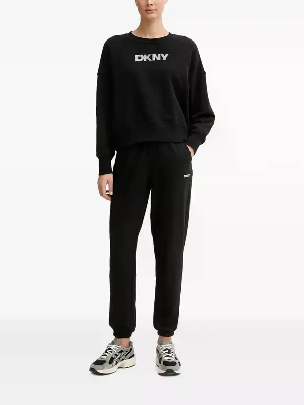 Dkny Logo-embellished Drop-shoulder Sweatshirt