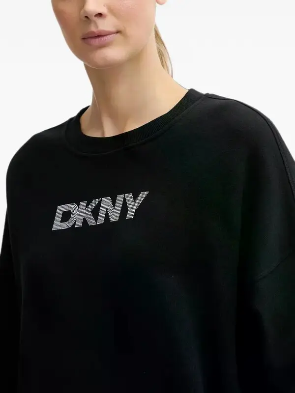 Dkny Logo-embellished Drop-shoulder Sweatshirt