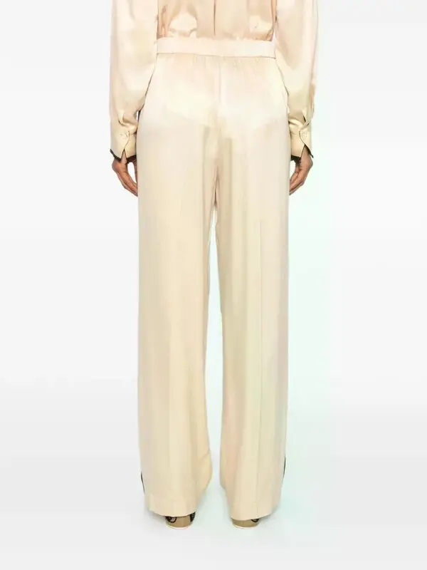 FORTE_FORTE Side Stripe Wide-leg Trousers