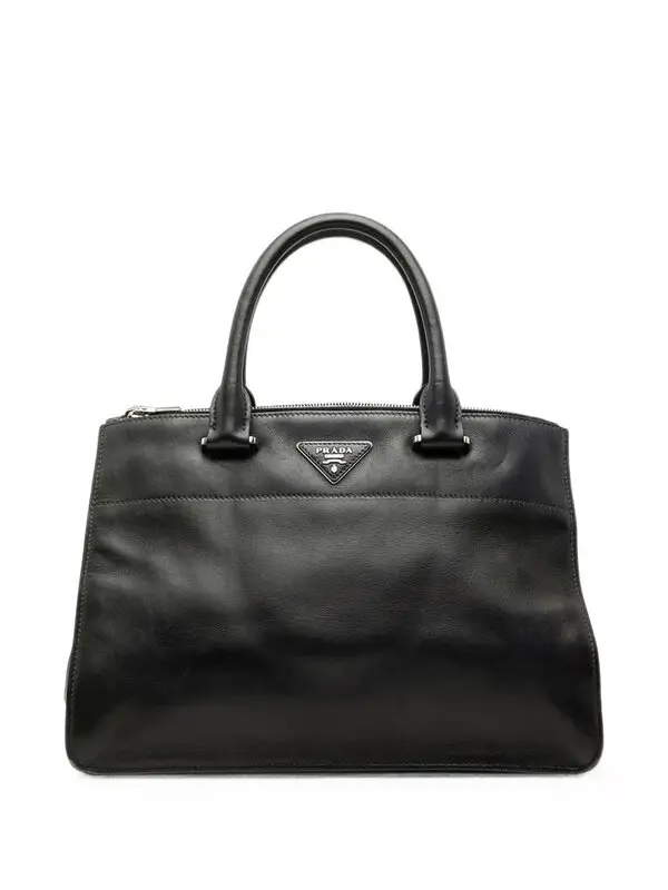 Prada City Calf Twin Pocket Satchel